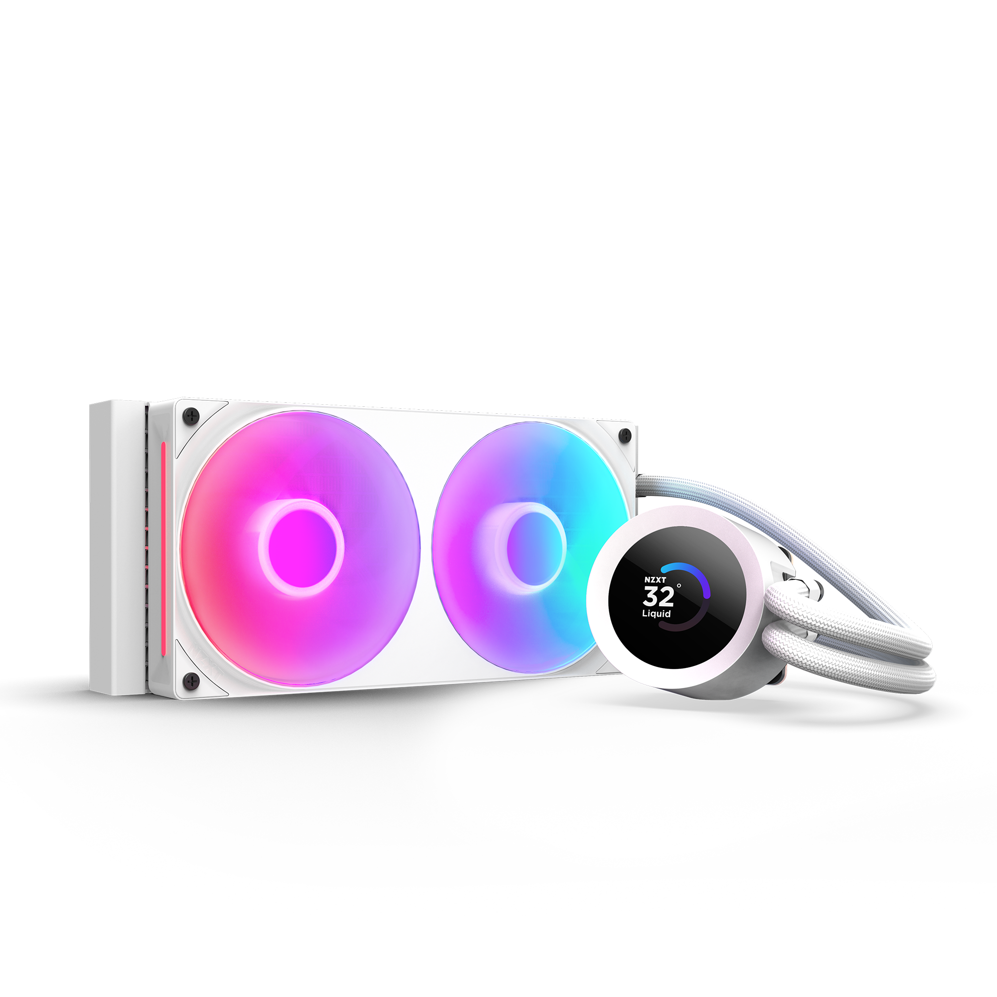 NZXT KRAKEN PLUS 240 RGB CPU COOLER WHT – Pink Parsnip Computers