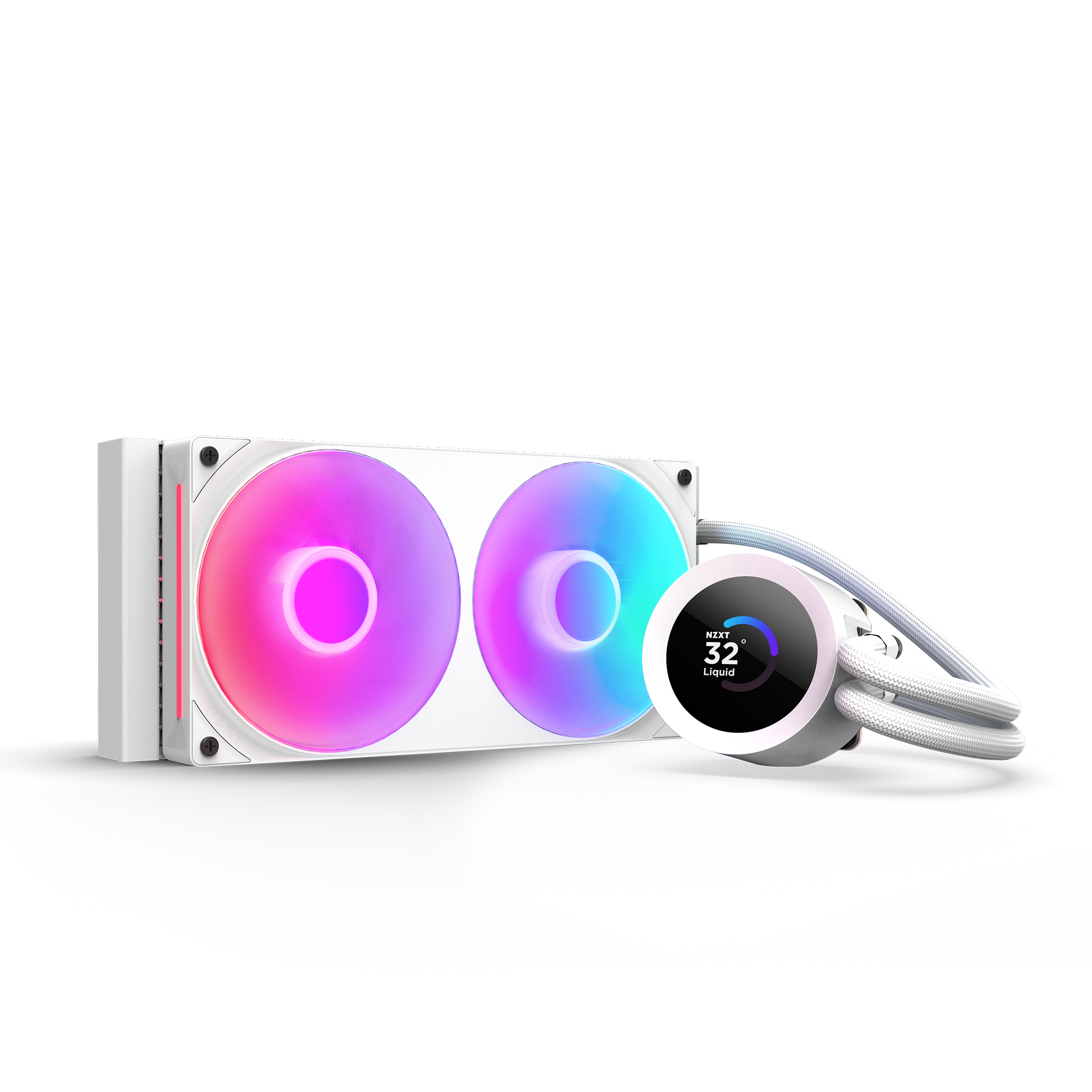 NZXT KRAKEN PLUS 240 RGB CPU COOLER WHT – Pink Parsnip Computers