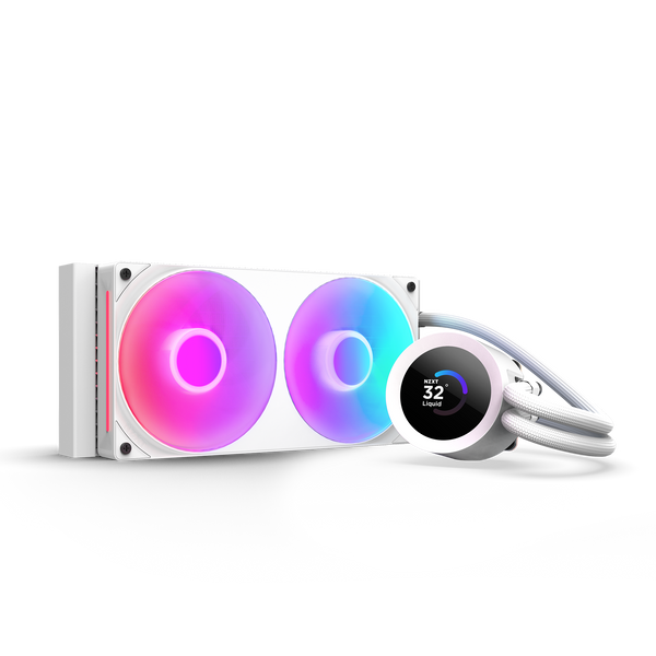NZXT KRAKEN PLUS 240 RGB CPU COOLER WHT – Pink Parsnip Computers