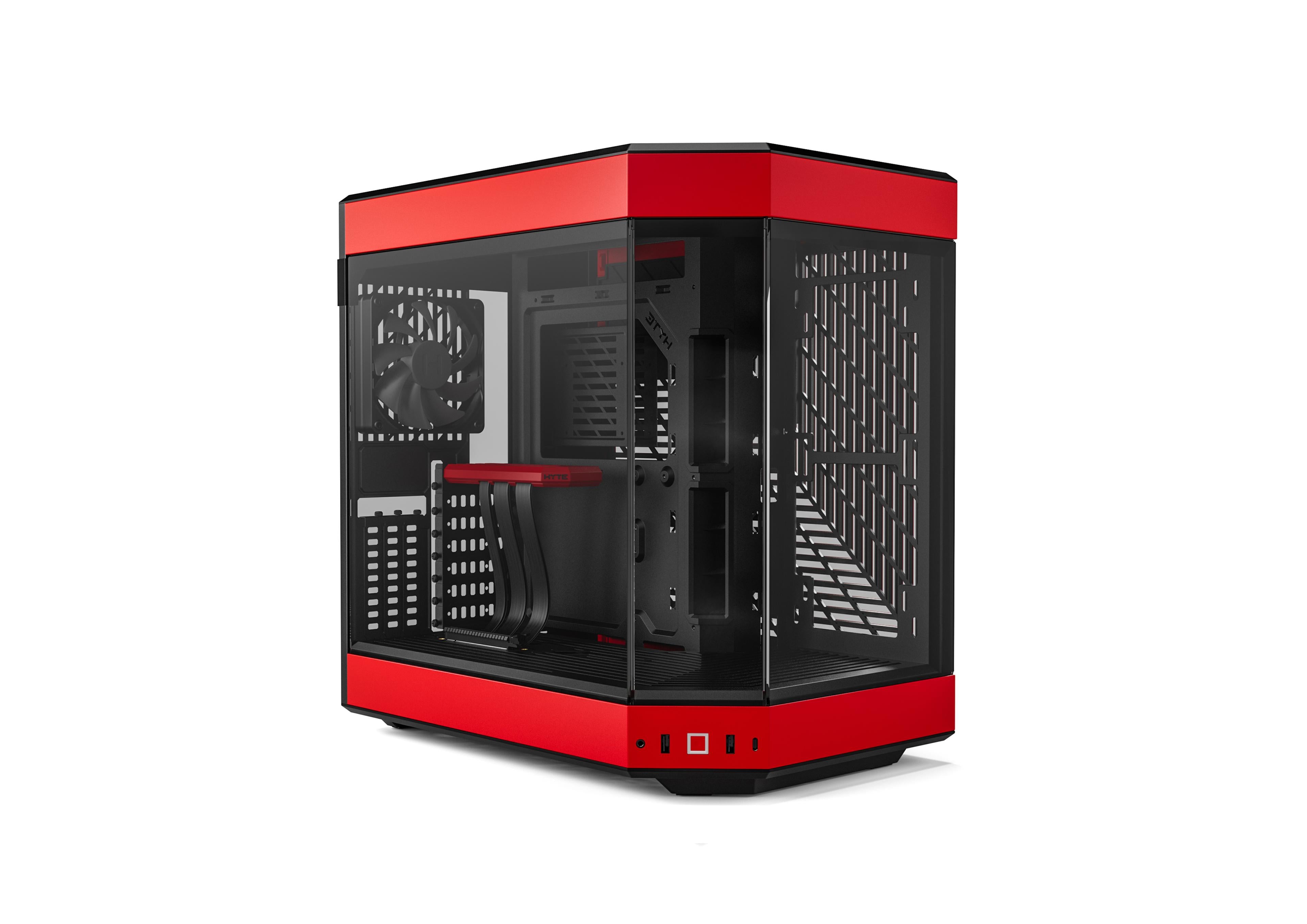 HYTE Y60 MID TOWER CASE RED – Pink Parsnip Computers