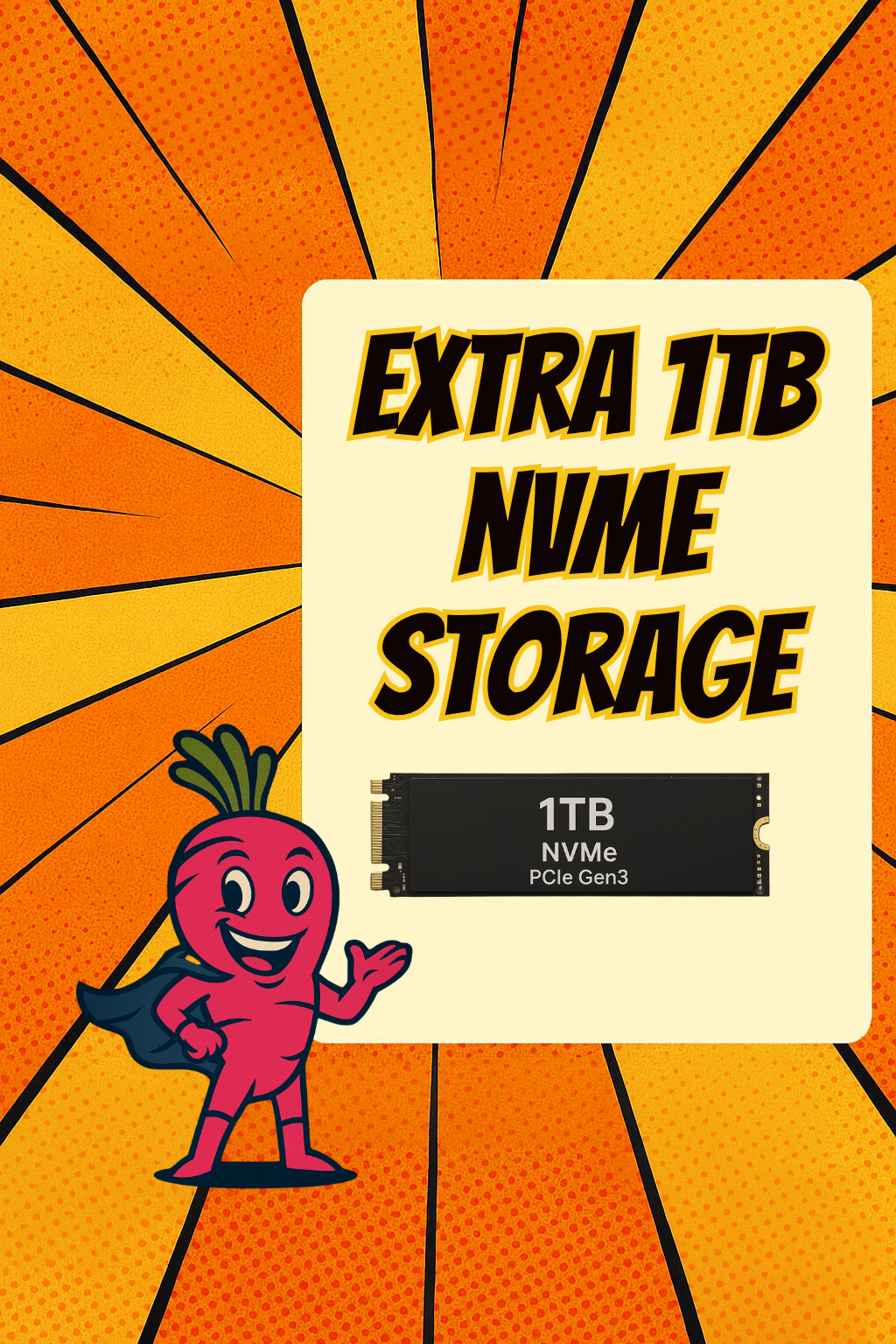 Extra 1 TB NVMe Storage – Pink Parsnip Computers