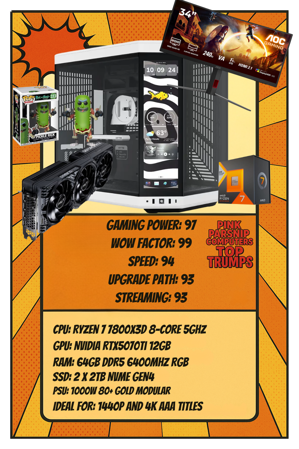 Pink Parsnip Computers – Pickle Rick v2 Ultra Gaming Bundle