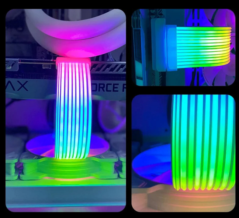 ARGB Strimmer Cable Kit — 24-Pin & GPU Extensions – Pink Parsnip Computers