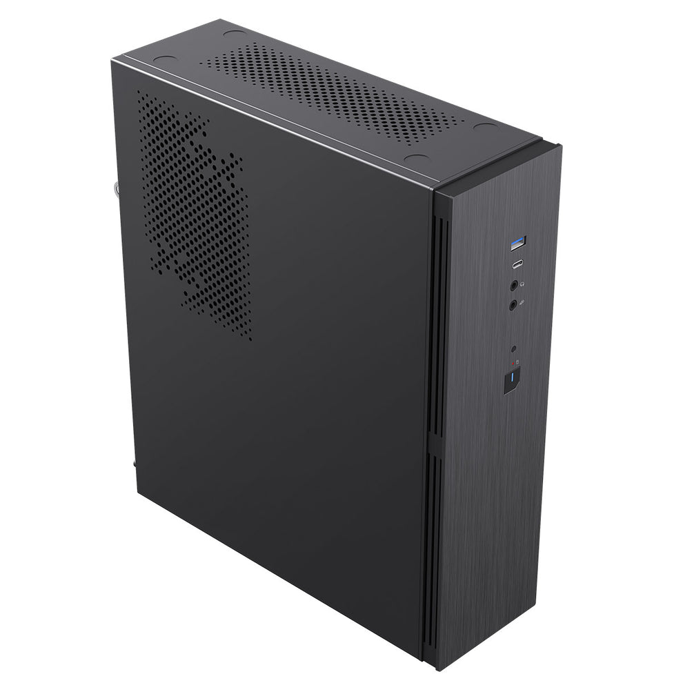 CiT S8i-AC SFF Micro ATX Desktop Case with Brushed Finish Front 8.3 Li ...
