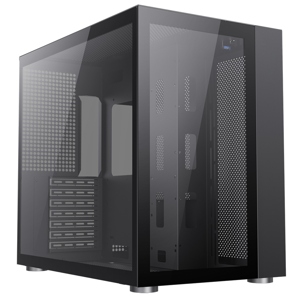 GameMax Infinity Mid-Tower ATX PC Black Gaming Case With Tempered Glas ...