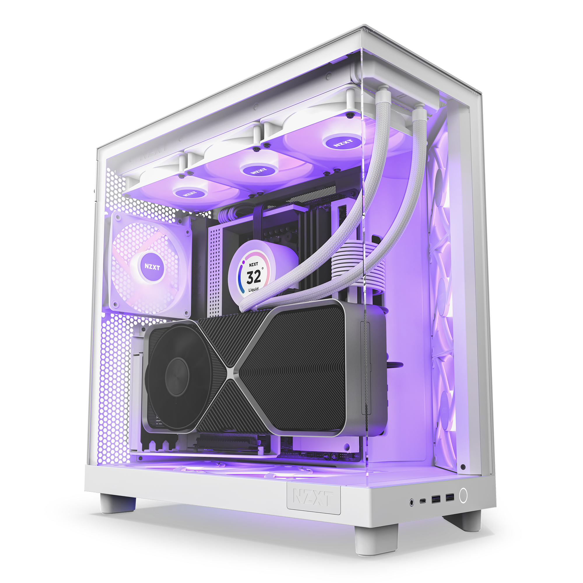 NZXT H6 FLOW RGB MID TOWER CASE BLACK – Pink Parsnip Computers