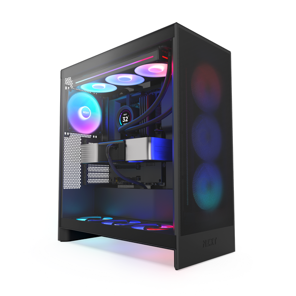 NZXT H7 FLOW RGB MID TOWER CASE BLACK – Pink Parsnip Computers